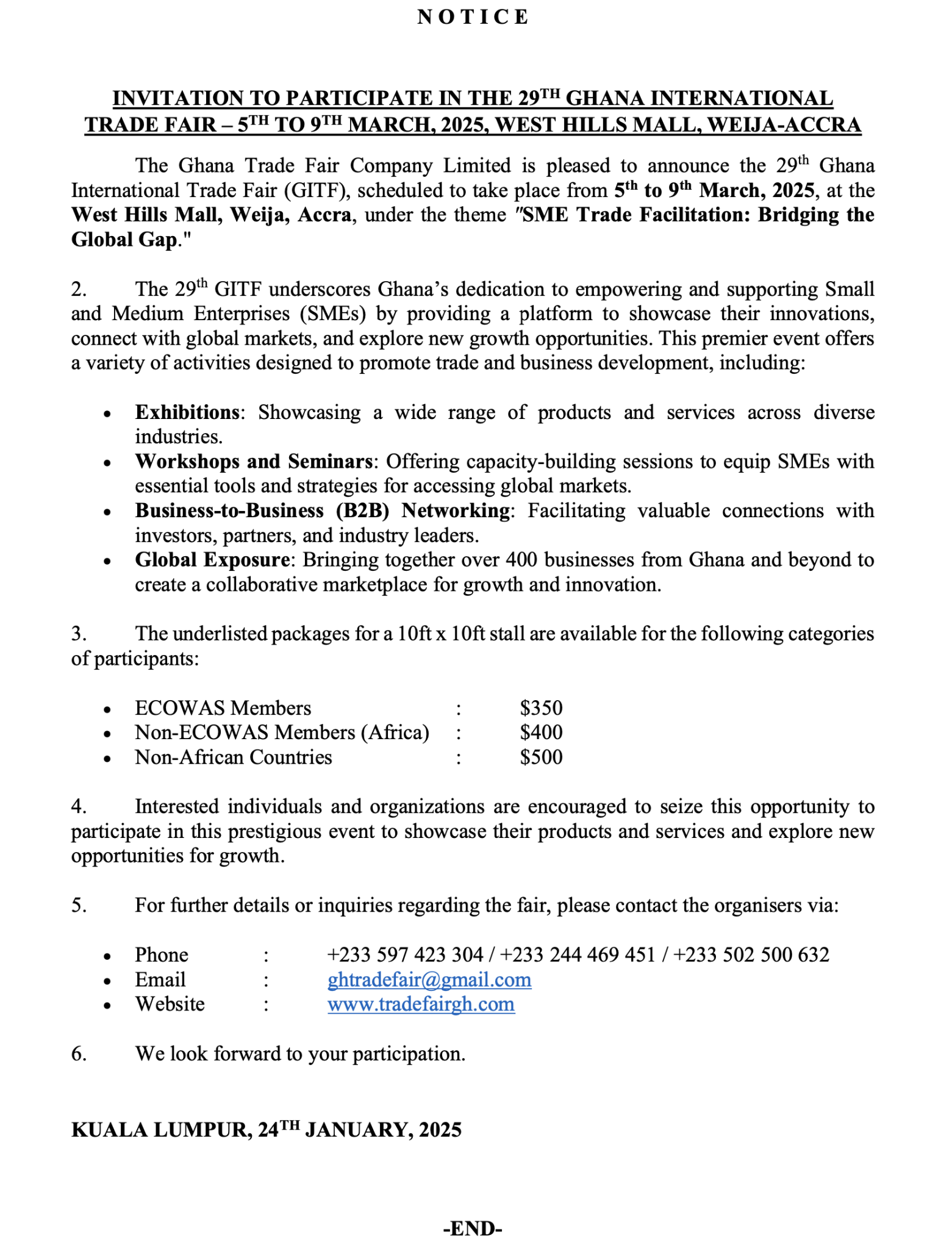 Ghana High Commission - Kuala Lumpur, Malaysia